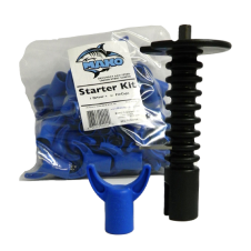 Starter Kit – 1 Driver & 50 FinCap Concrete Screed Chairs for slab-on-